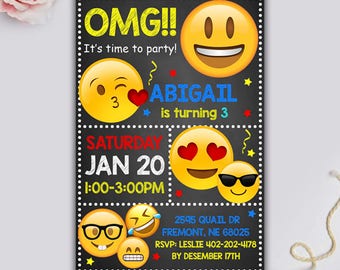 Printable Emoji Thank You Cards Emoji Chalkboard Thank You