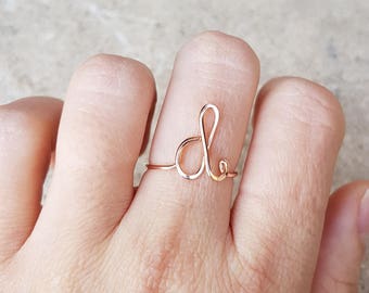 Letter d ring | Etsy