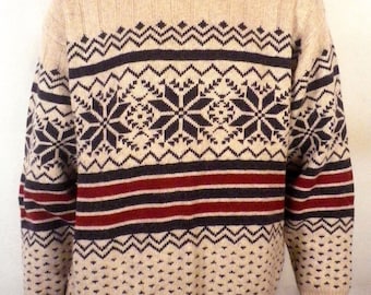 PATTERN Vintage MENS Ski Sweater PATTERN 1950s skier