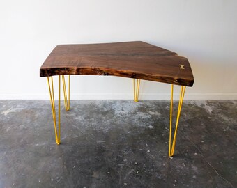 Live edge desk | Etsy