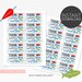 Fish Favor Tag Instant Download Fish Thank You Reel Fun