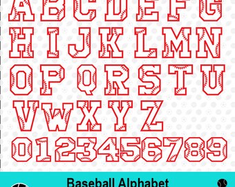 Baseball letters | Etsy