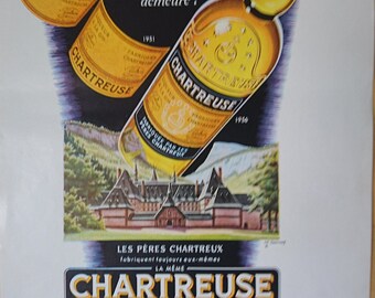 Vintage alcohol ad | Etsy