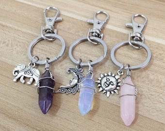 Crystal keychain | Etsy