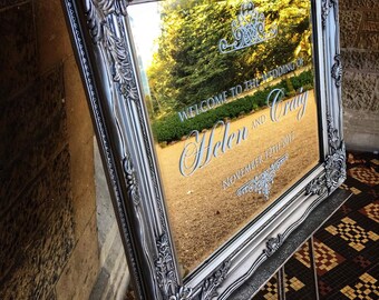 Mirror welcome sign | Etsy