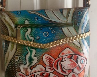 Hand painted purse | Etsy