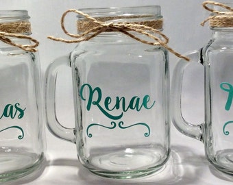 Custom mason jar | Etsy