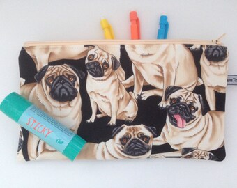 Pug pencil case | Etsy