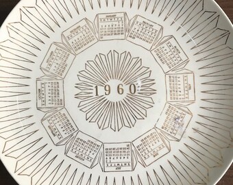 Calendar plate | Etsy