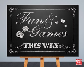 Lawn games sign | Etsy