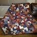Bright Exploding Square Quilt