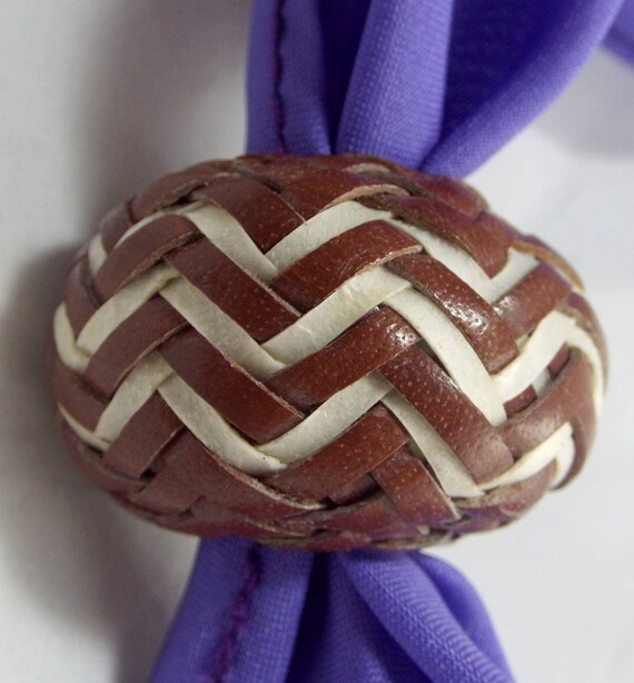 Wild Rag scarf slide rawhide Scarf Slide Cowboy scarf slide