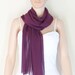 Plum Long Scarf. Plum Wrap Scarf. Soft Chiffon Scarf. Plum
