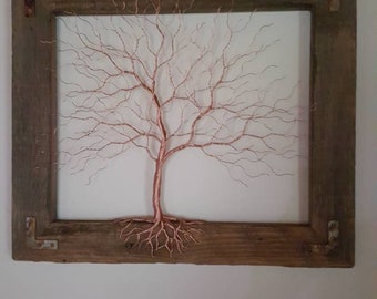 Wire tree art | Etsy