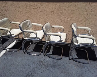 Chrome dining chairs | Etsy