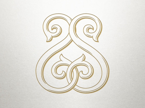 Interlocking Logo Design SS Interlocking Logo Antique