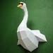 Papercraft Swan DIY paper craft model PDF template kit Low