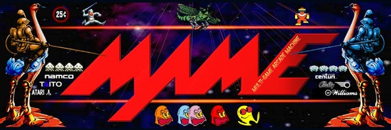 Mame Arcade Classics Marquee For Reproduction Header/Backlit