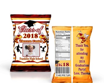 Graduation chip bags | Etsy