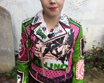 Punk rock jacket | Etsy