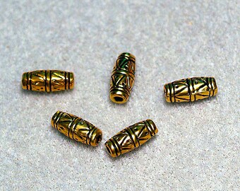 Solid Copper Bali Style Barrel Beads 15mm Large Hole 1pc 3pc