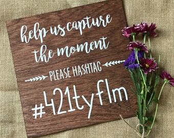 Custom hashtag sign | Etsy