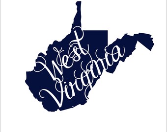 Wv svg | Etsy