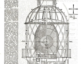 Lighthouse blueprint | Etsy