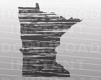 Minnesota outline | Etsy