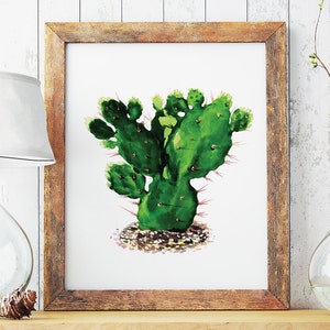Cactus poster | Etsy