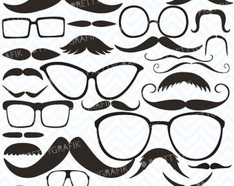 Mustache Word Art Hipster ClipArt Moustache Quote Movember