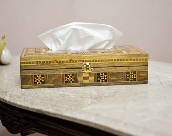 Mosaic tissue box | Etsy