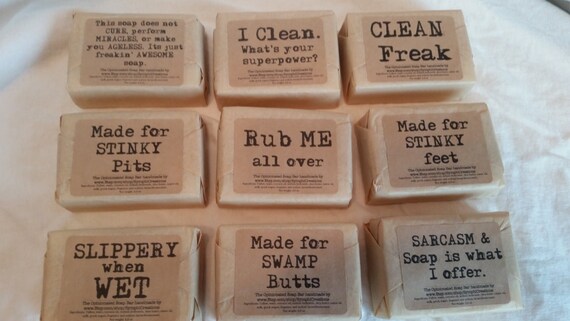 The Opinionated Soap Bar/ Talking Soap/ Funny Saying Soap/