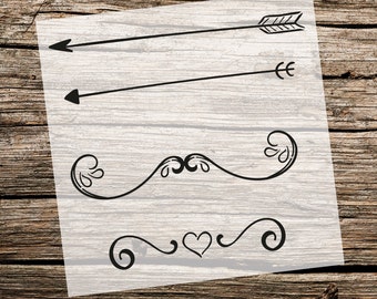 Printable Wedding Stencils