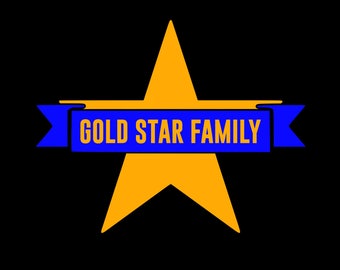 Gold star family | Etsy