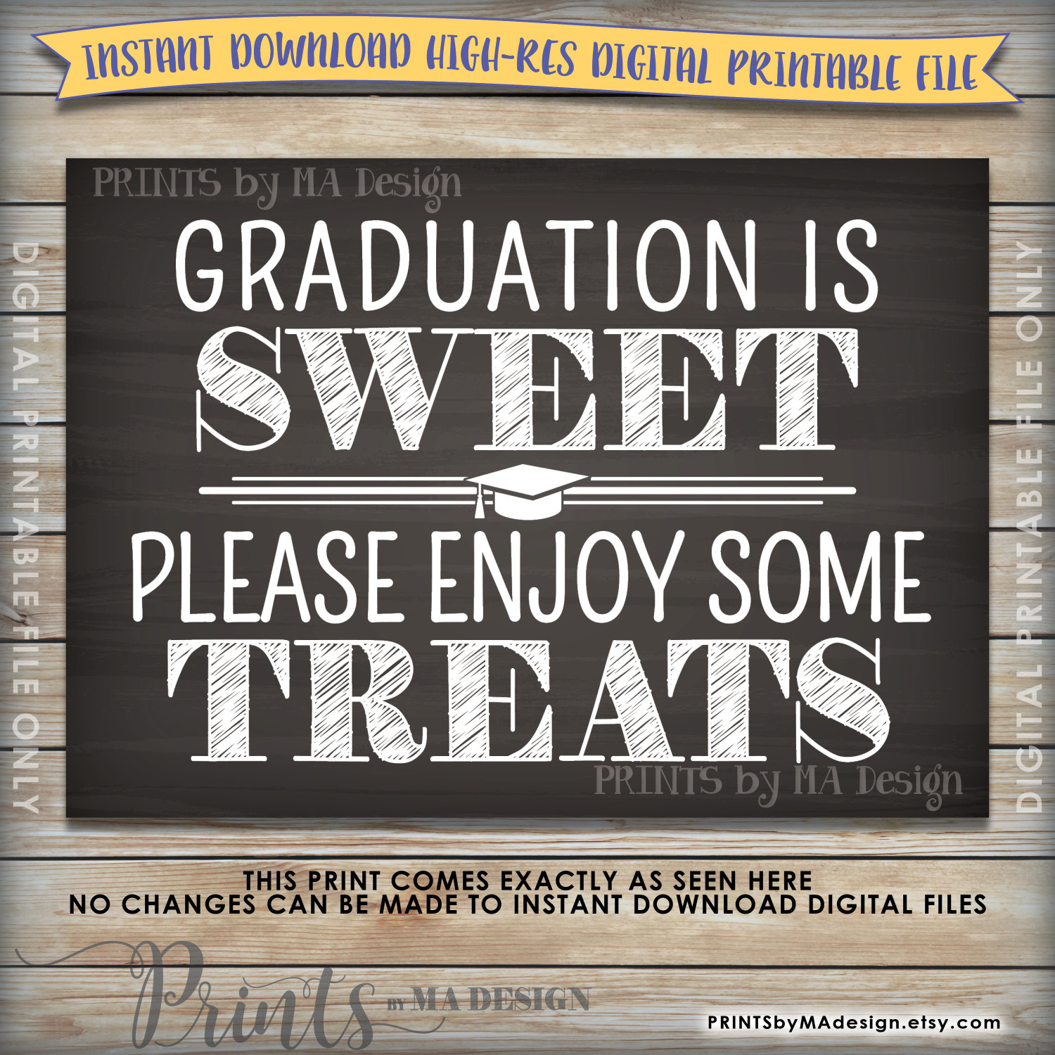 Graduation is Sweet Please Enjoy Some Treats, Grad Sweet Treats ...
