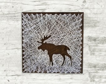 Moose art | Etsy