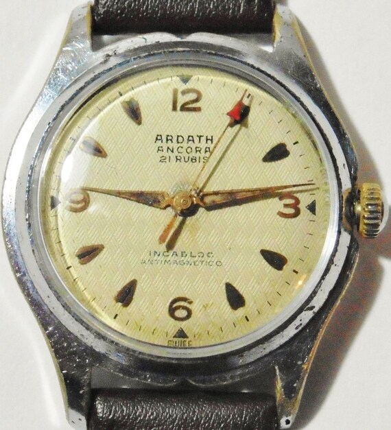 Gents 1950s SS Ardath 21 Rubies Watch FHF 28 movt