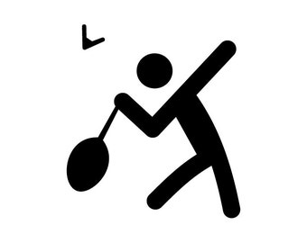 Badminton stickers | Etsy