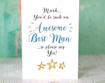 Best man card | Etsy