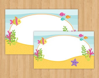 Under the sea labels | Etsy