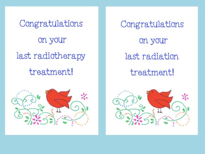 Illustrated Radiation Radiotherapy Greeting Card Cancer