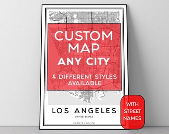 Custom map | Etsy