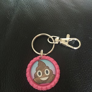 Poop emoji keychain | Etsy