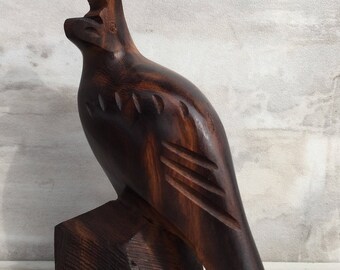 Quail wood carving | Etsy