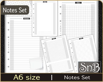 SnB Compact Color Notes and Shapes set Printable inserts