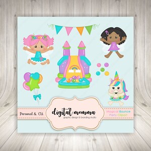 Bounce house clipart | Etsy