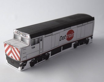 Metro Commuter Model Set Paper Craft Train Chicago Illinois