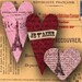 French Valentine Digital Collage Sheet Printable Paris Hearts