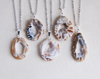 Agate necklace | Etsy